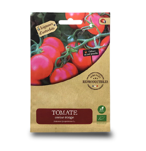 Graines de Tomate Cerise Rouge Bio en Sachet