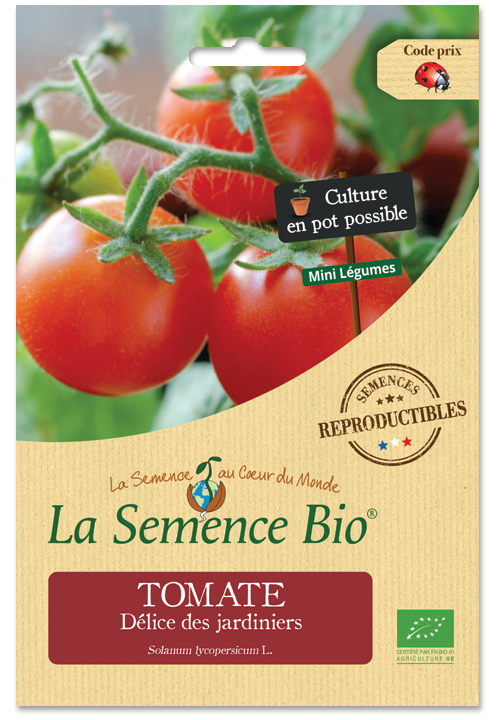 Graines de Tomates Bio Délice des jardiniers en Sachet - Vente en ligne